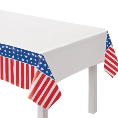 Painted Patriotic Table Cover | FlagandBanner.com