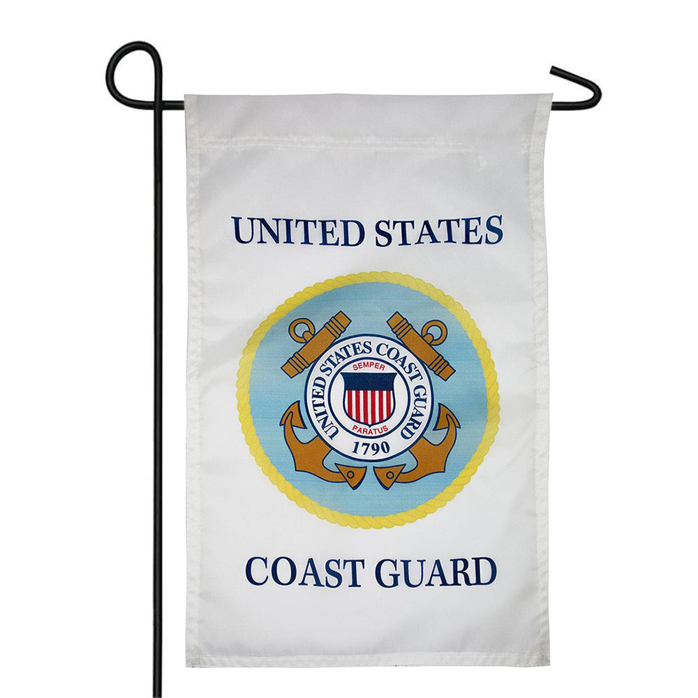 Coast Guard Nylon Garden Banner (12 in. x 18 in.) | FlagandBanner.com