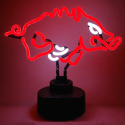 Arkansas Razorbacks Neon Table Lamp | FlagandBanner.com