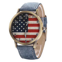 American Flag Watch (Blue Band) | FlagandBanner.com