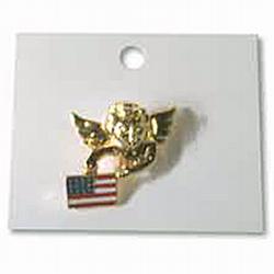 USA Angel Lapel Pin | FlagandBanner.com