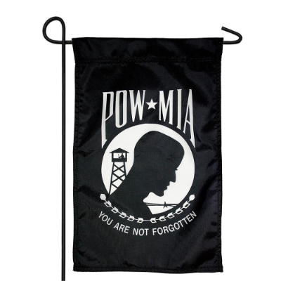 POW/MIA Nylon Garden Banner (12 in. x 18 in.) | FlagandBanner.com
