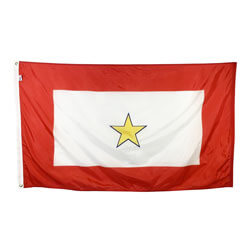 3x5 Gold Star Service Flag | FlagandBanner.com
