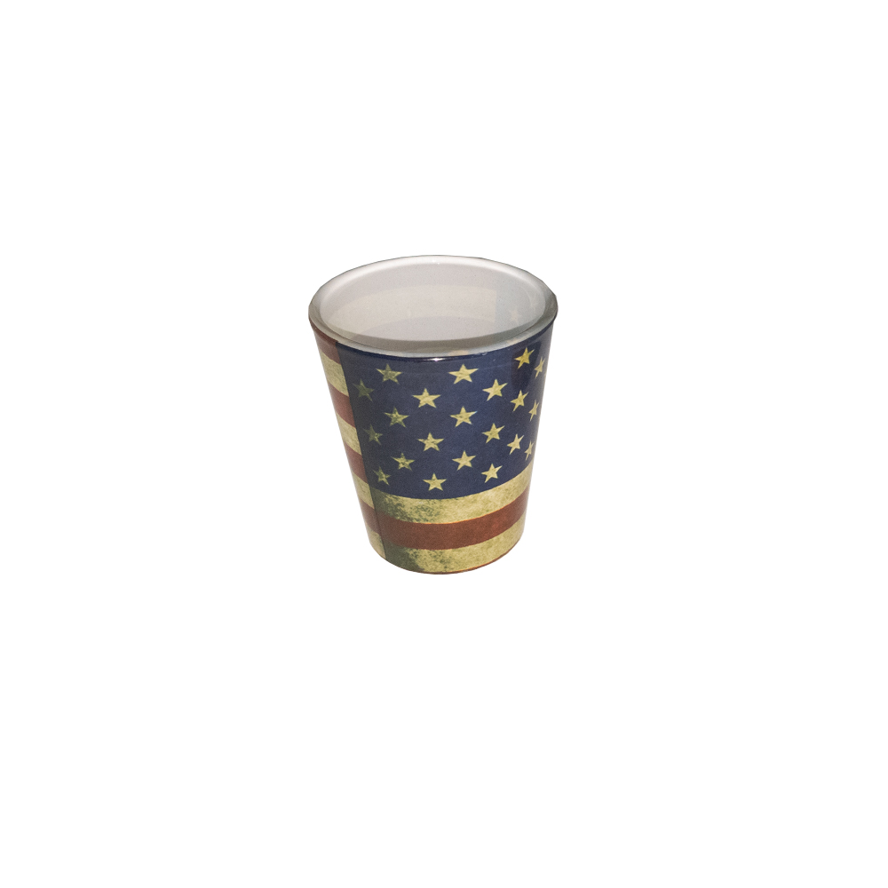 Rustic Flag Shot Glass (1.5 oz.) | FlagandBanner.com