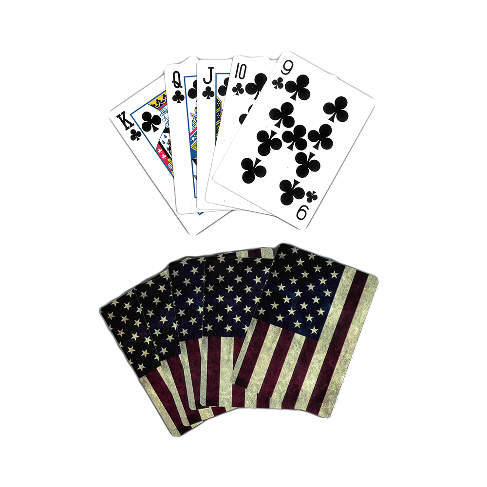 Rustic Flag Playing Cards | FlagandBanner.com