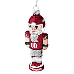 Arkansas Razorbacks Football Nutcracker Ornament | FlagandBanner.com