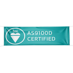 BSI AS9100D Certified Banner (3 ft x 9 ft) | FlagandBanner.com