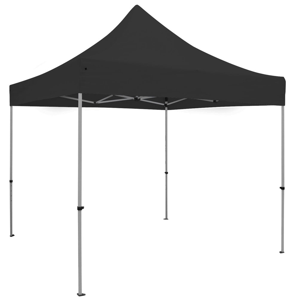 Black Solid Color Premium Event Tent | FlagandBanner.com