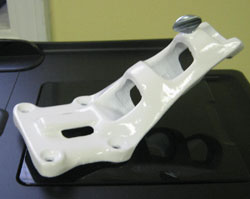 White Electric Way Bracket for 1 in dia Poles Aluminum | FlagandBanner.com