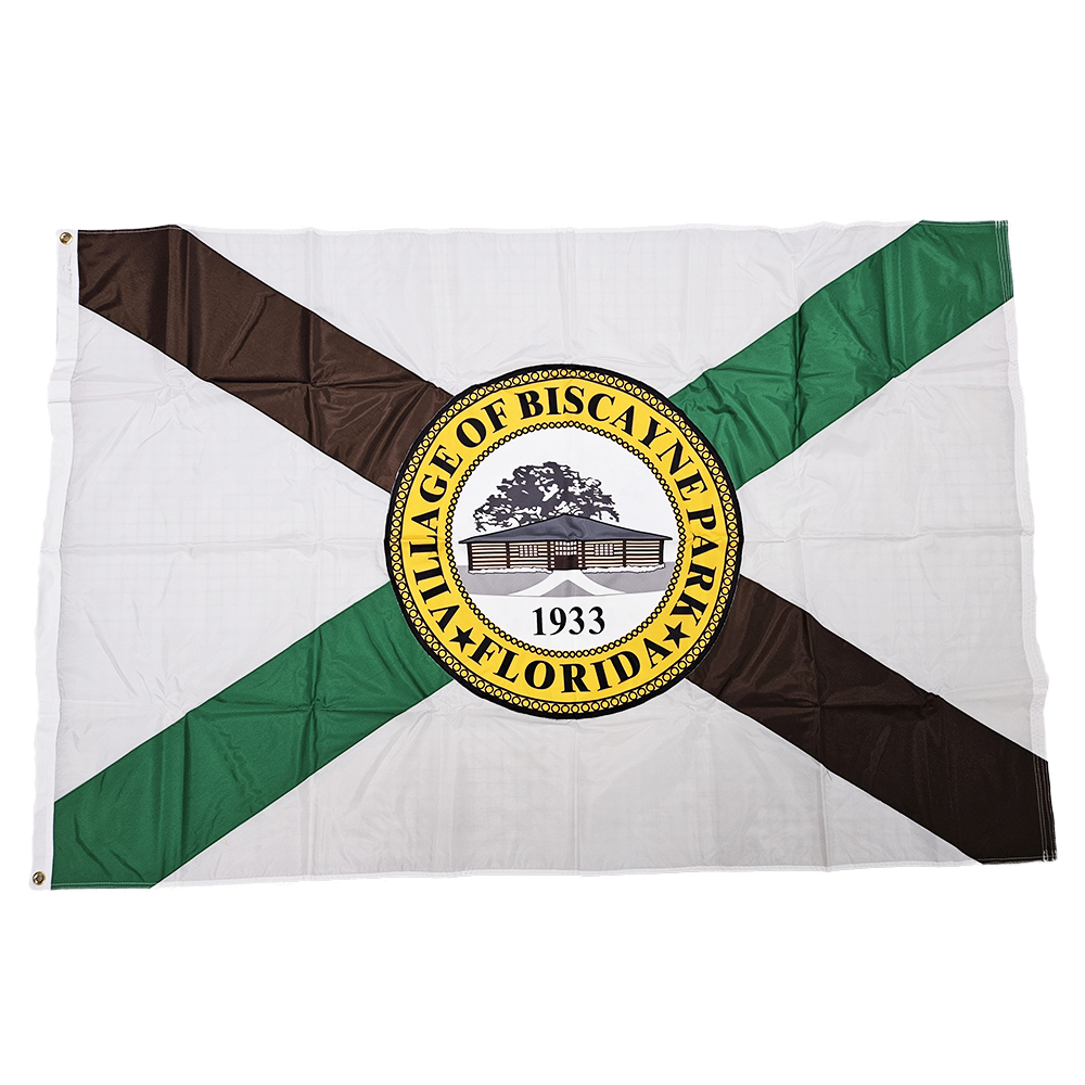 Village of Biscayne Park Appliqued Nylon Flag 4 ft x 6 ft ...