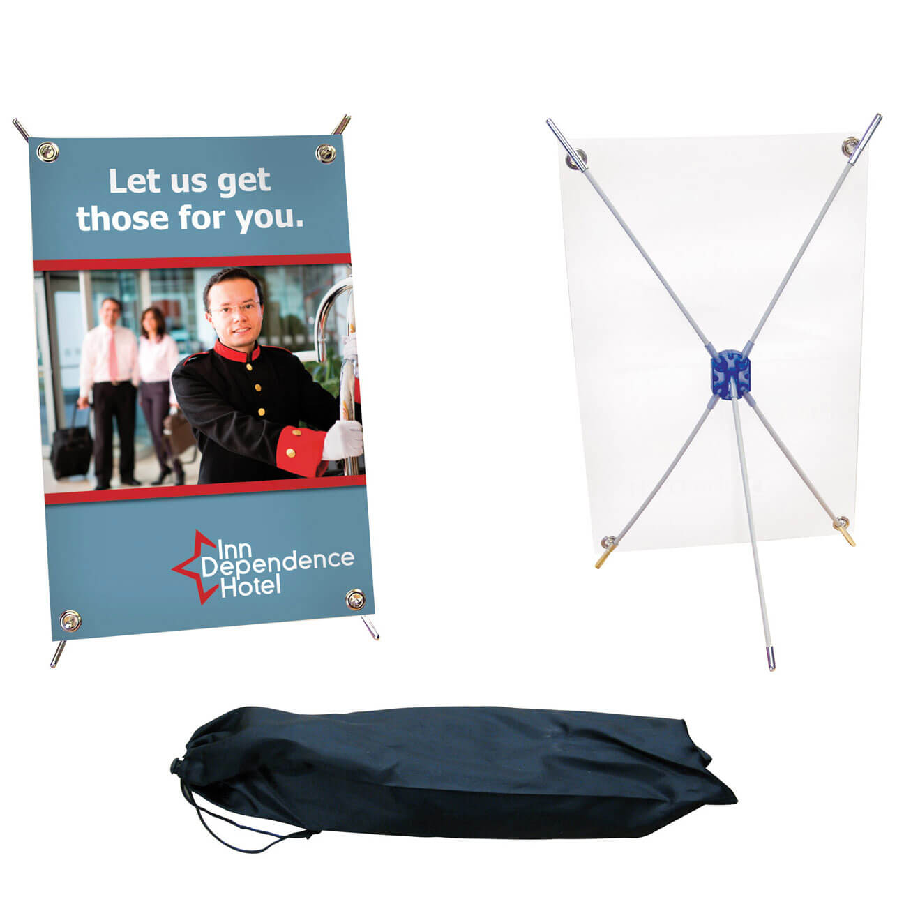 Table Top Banner Display with Banner | FlagandBanner.com