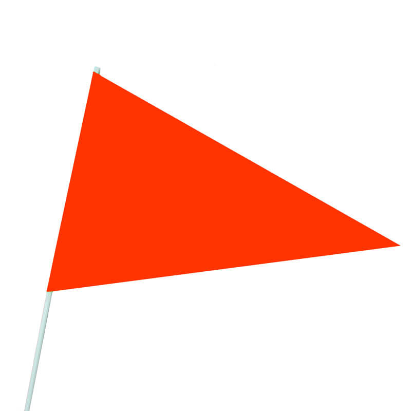 Crop Marker Flag Fluorescent Orange, DFLAG1012BFAI | FlagandBanner.com
