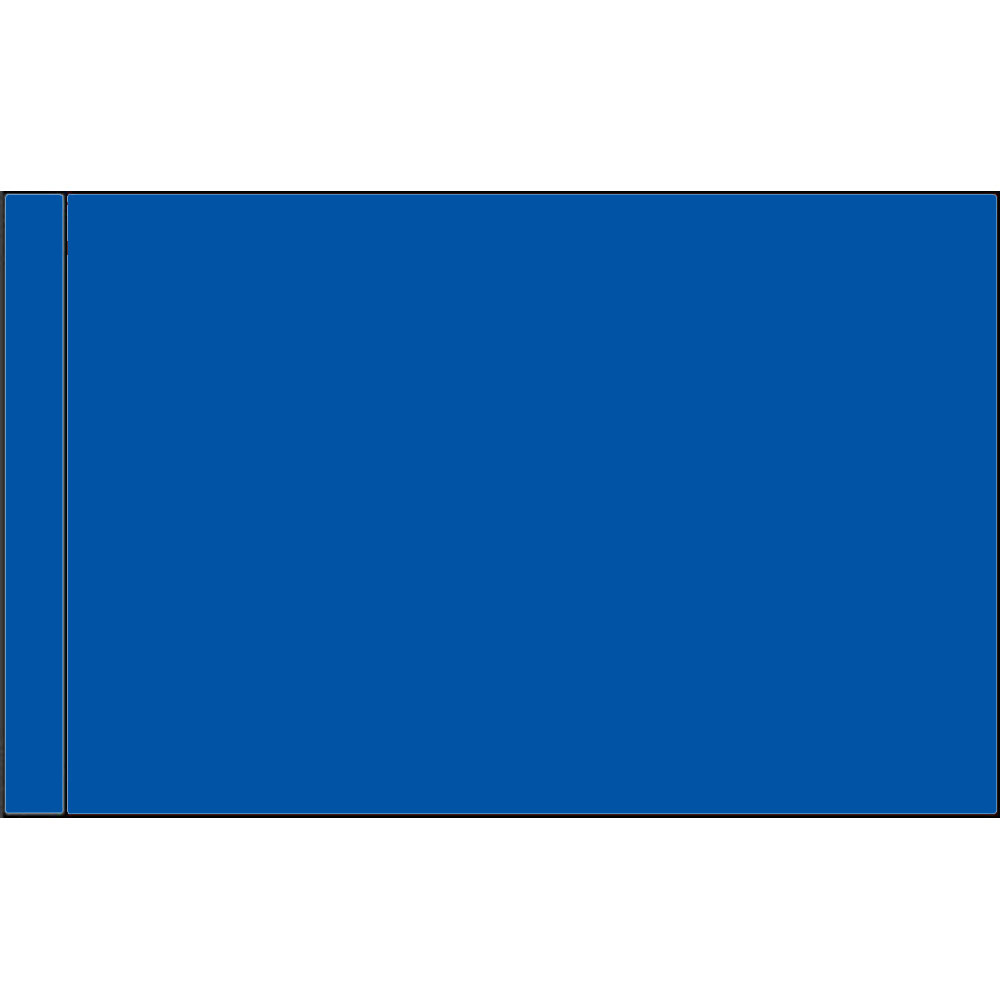 Color Flag with Pole Hem: Peacock Blue | FlagandBanner.com