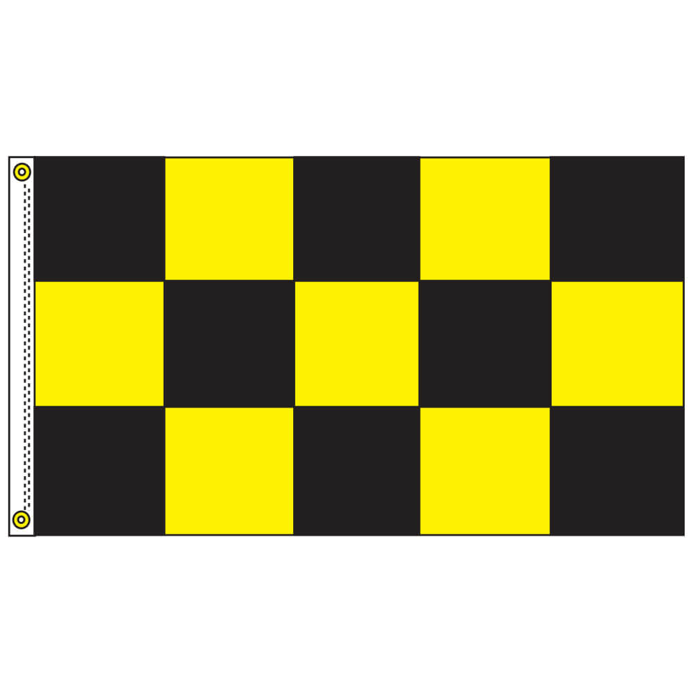 Race Track Checkered Rectangle Flag | FlagandBanner.com