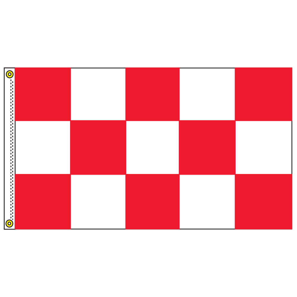 Race Track Checkered Rectangle Flag | FlagandBanner.com