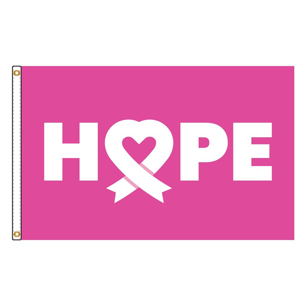 Hope Heart Nylon Flag (3 ft. x 5 ft.) | FlagandBanner.com