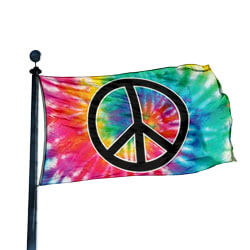 Peace Sign Flag | FlagandBanner.com