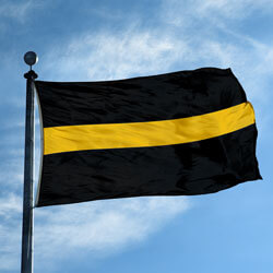 Thin Gold Line Flag | FlagandBanner.com