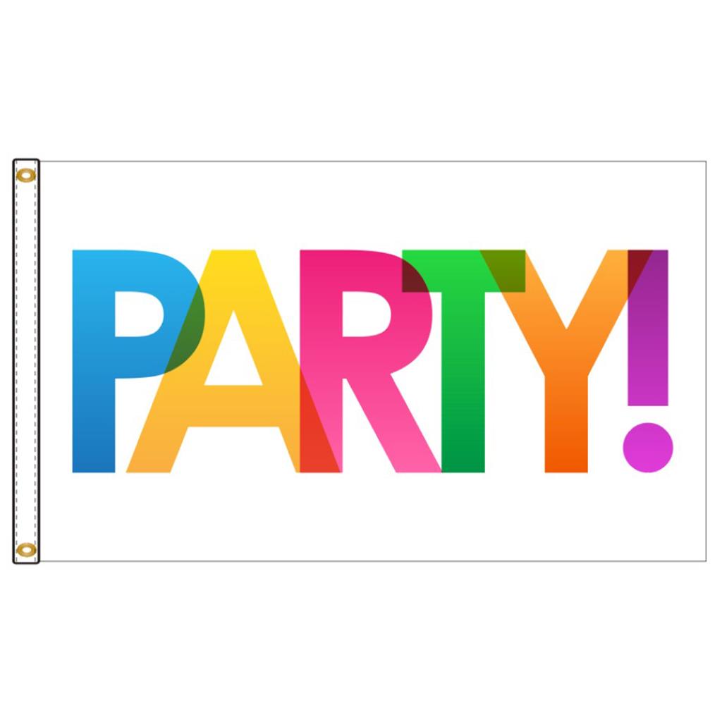 Party Time Flag (3 ft. x 5 ft.) | FlagandBanner.com