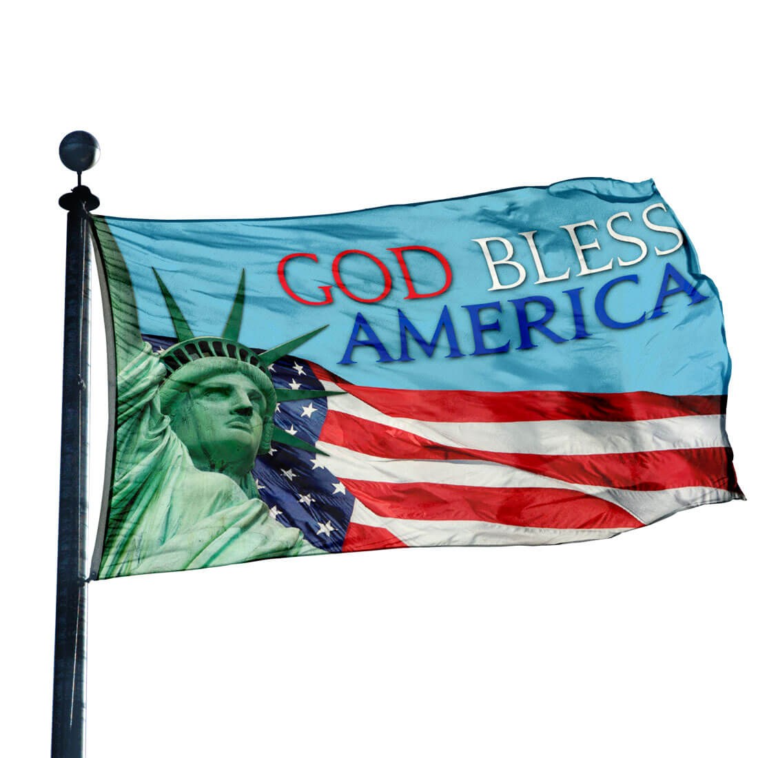 God Bless America Flag (3 ft x 5 ft) | FlagandBanner.com