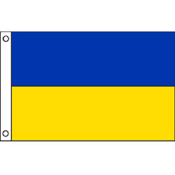 Double Stripe Flag: Blue/ Yellow | FlagandBanner.com