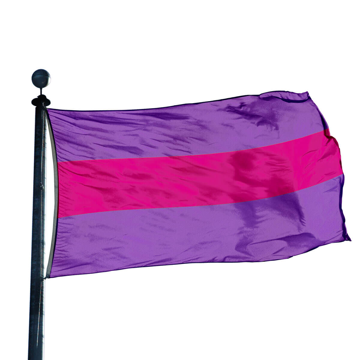 Triple Stripe Flag: Lavender/ Magenta/ Lavender | FlagandBanner.com