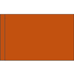 Color Flag with Pole Hem: Rust | FlagandBanner.com