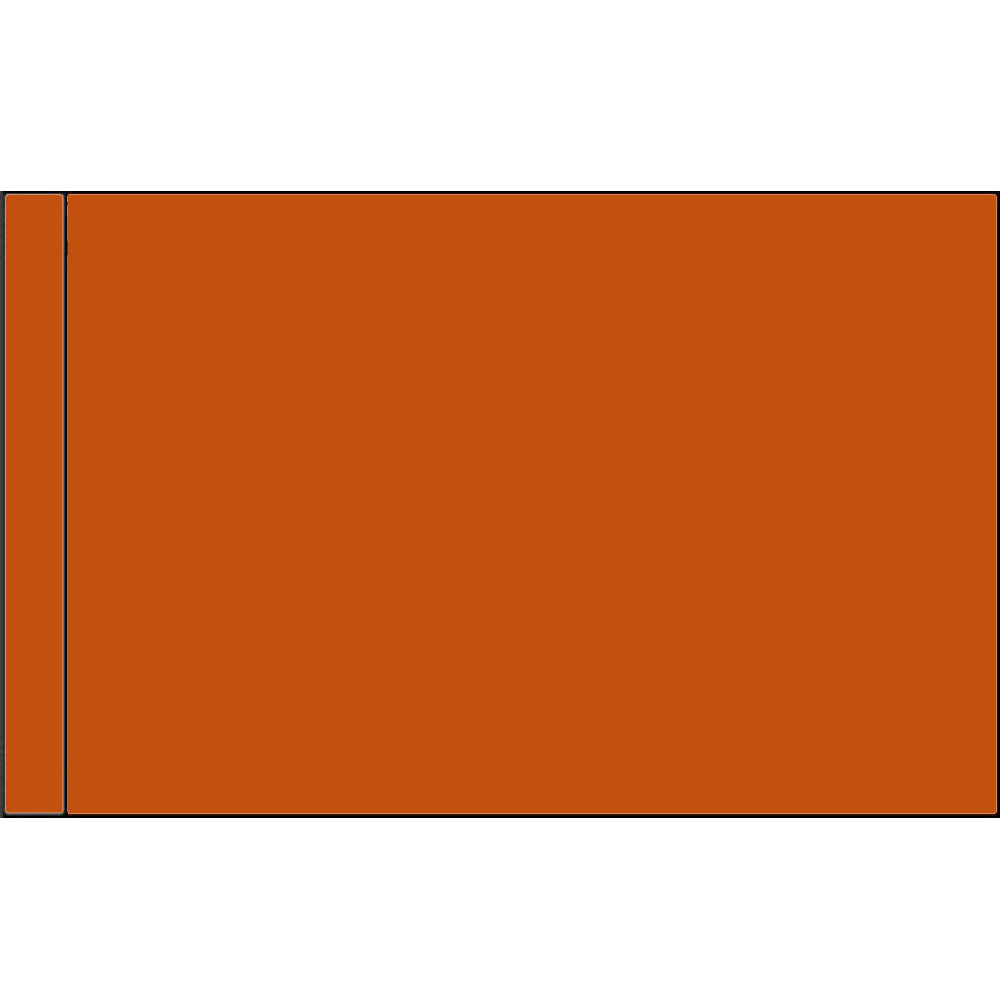 Color Flag with Pole Hem: Rust | FlagandBanner.com