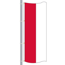 Nylon Red-White Double Stripe Drape Flag | FlagandBanner.com