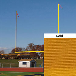 Gold Nylon Goal Post Streamers (Set of 4) | FlagandBanner.com