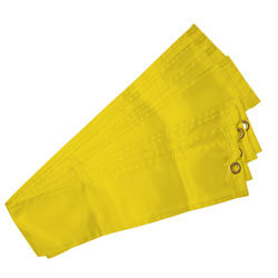Daffodil Yellow Nylon Goal Post Streamers (Set of 4) | FlagandBanner.com