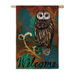 Welcome Owl Banner | FlagandBanner.com