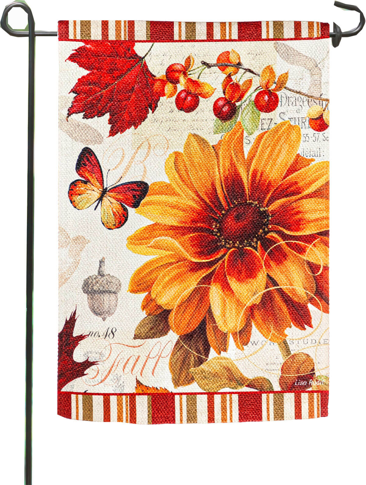 Fall in Love Textured Suede House Flag (12-1/2 in. x 18 in ...