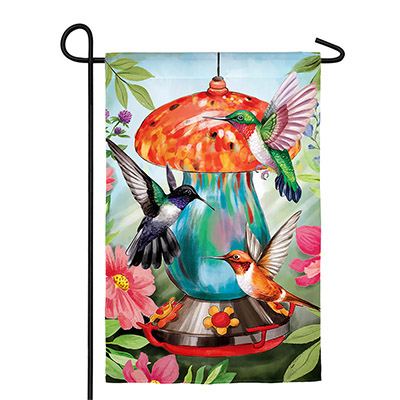 Feeder Frenzy Suede Garden Banner (13 in. x 18 in.) | FlagandBanner.com