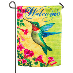 Welcome Hummingbird Banner | FlagandBanner.com