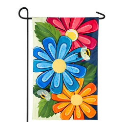 Spring Floral Applique Garden Flag (13 in. x 18 in.) | FlagandBanner.com