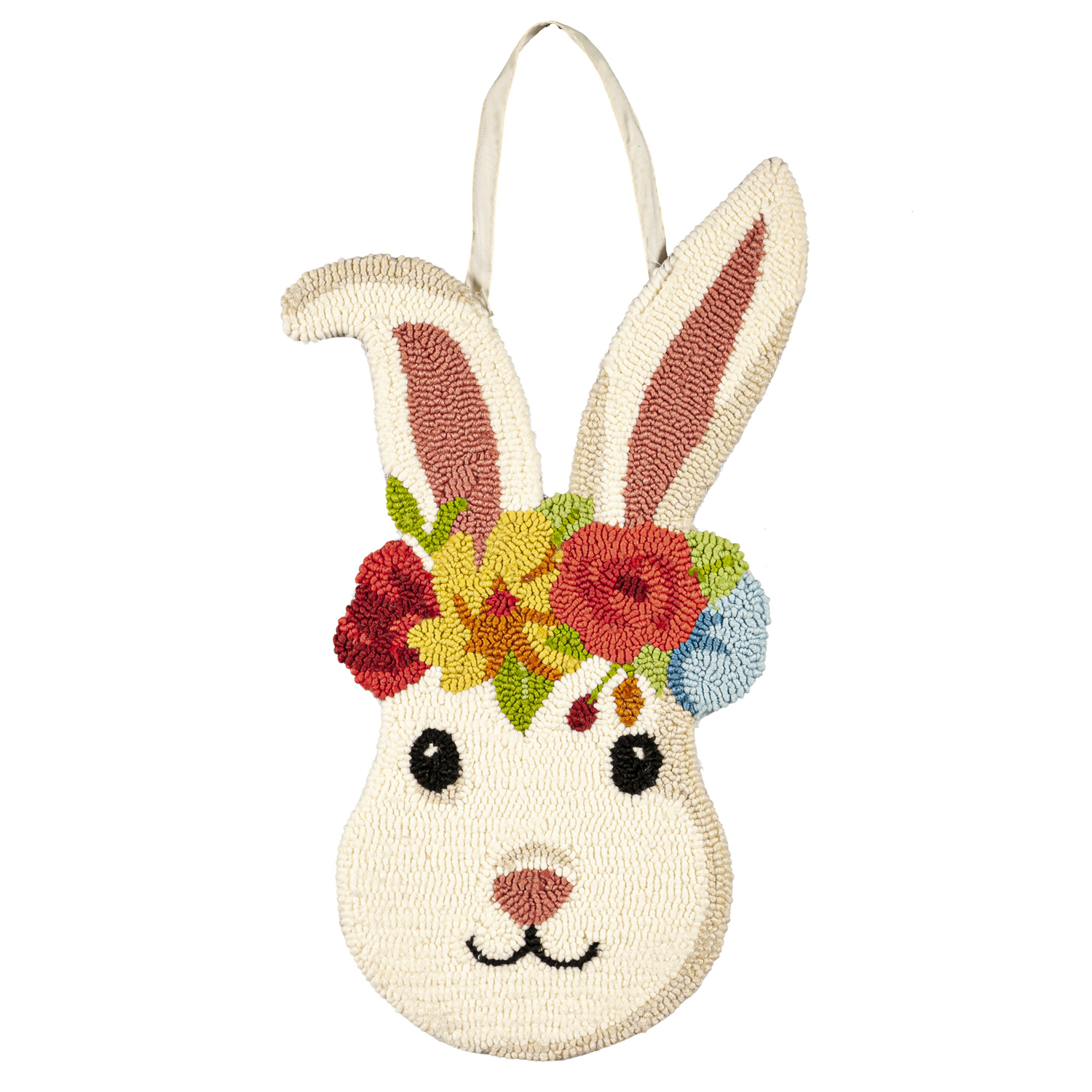 Spring Bunny Hooked Door Decor | FlagandBanner.com