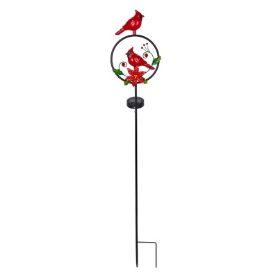 Festive Cardinal Solar Light Garden Stake | FlagandBanner.com