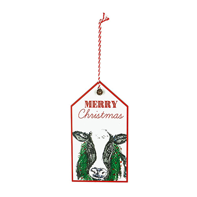 Merry Christmas Cow Wall Hanging | FlagandBanner.com