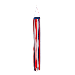Patriotic Ribbon Solar Powered Windsock (6 in. x 47 in ...