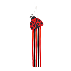 Ladybug Welcome Windsock (11 in. x 40 in.) | FlagandBanner.com