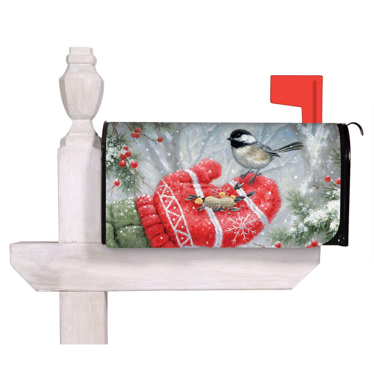 Winter Encounter Mailbox Cover | FlagandBanner.com