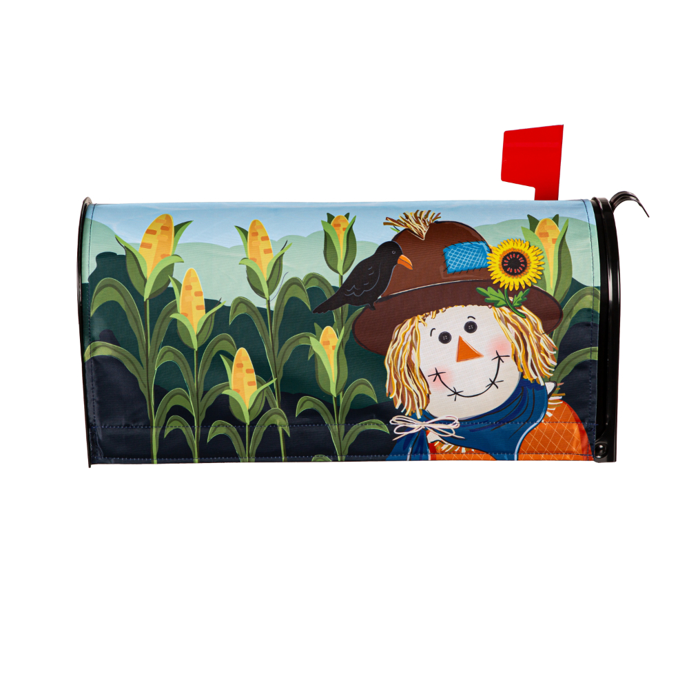 Scarecrow and Friend Mailbox Cover | FlagandBanner.com