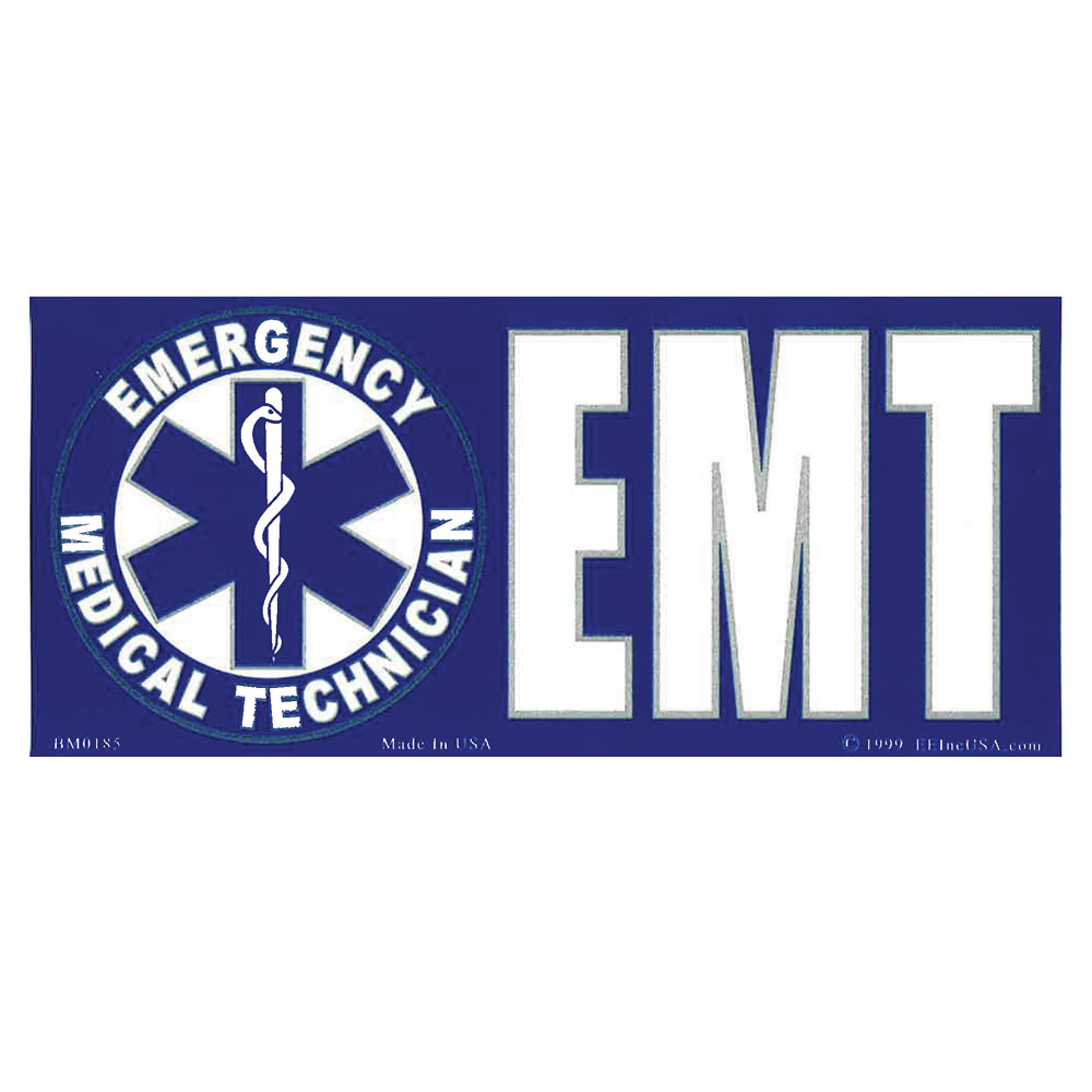 EMT Logo Sticker | FlagandBanner.com