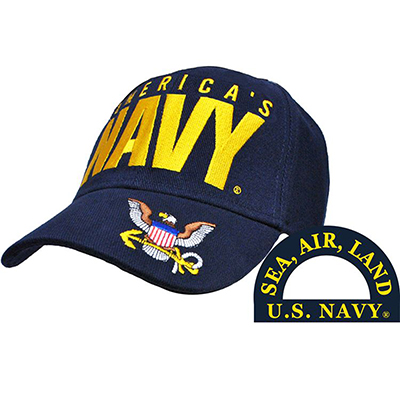 Americas Navy Logo Cap | FlagandBanner.com