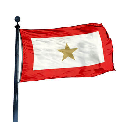 Family Member Gold Star Service Flag (3 ft. x 5 ft.) | FlagandBanner.com