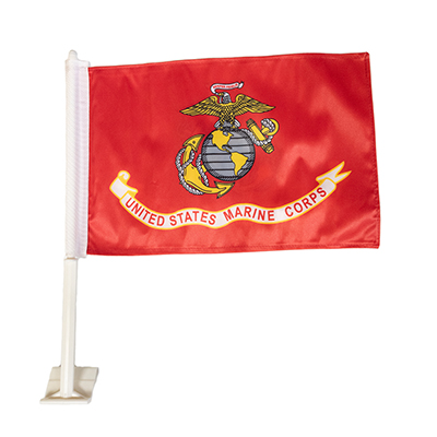 US Marine Corps Car Flag (12 in. x 18 in.) | FlagandBanner.com