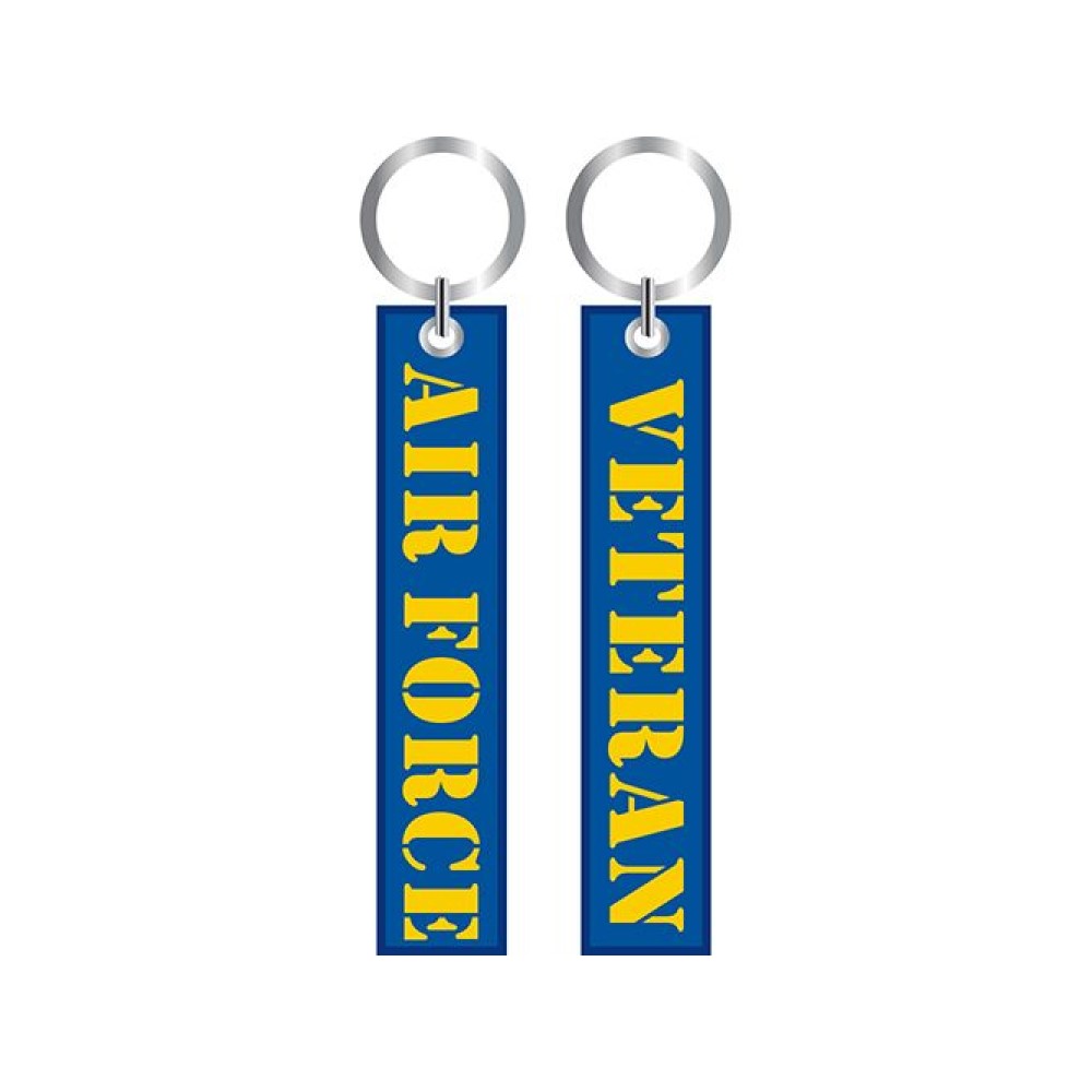 Air Force Veteran Embroidered Key Ring | FlagandBanner.com