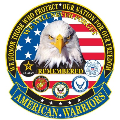 American Warriors Wall Sign | FlagandBanner.com
