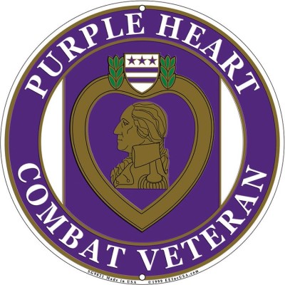 Purple Heart Wall Sign | FlagandBanner.com